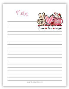 Valentine's Day Printable Note Pages (Free PDF Downloads) - Simply Love ...