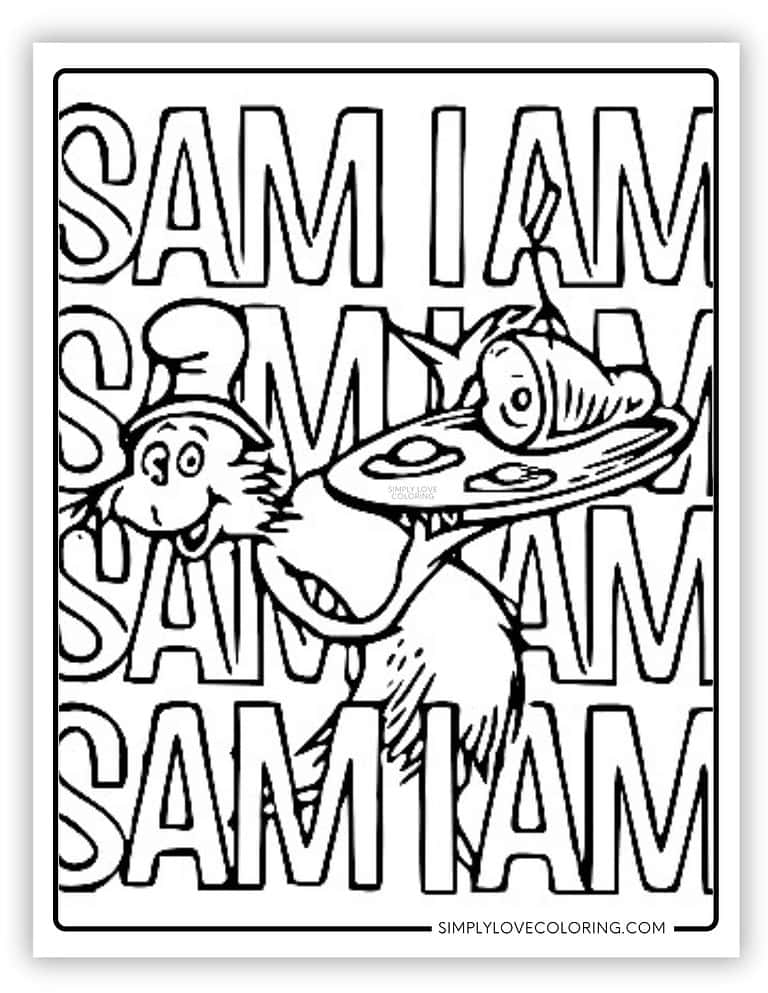 Dr. Seuss Coloring Pages (Free PDF Printables) - Simply Love Coloring