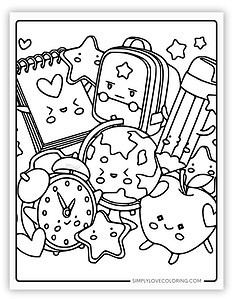 44 Kawaii Coloring Pages (Free PDF Printables) - Simply Love Coloring