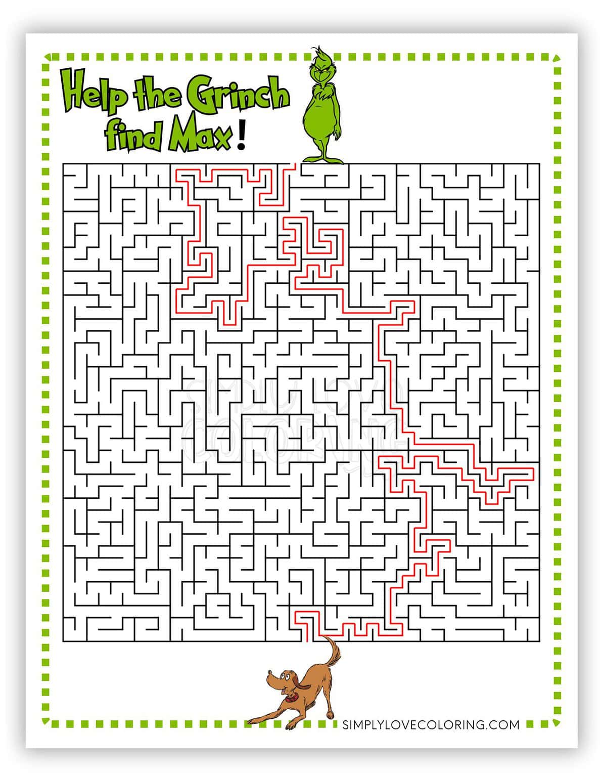 Dr. Seuss Maze Printables (Free PDF Downloads) - Simply Love Coloring