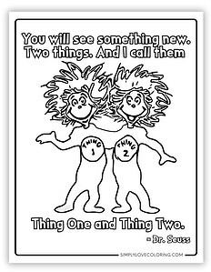 Dr. Seuss Coloring Pages (Free PDF Printables) - Simply Love Coloring