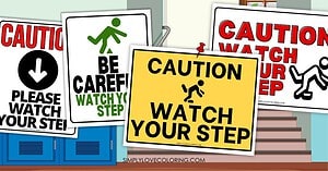 Watch Your Step Sign Printable (Free PDF Download) - Simply Love Coloring