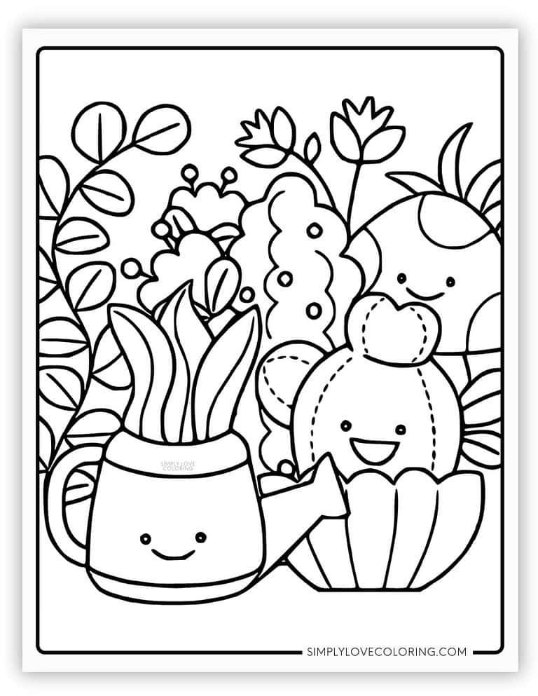 44 Kawaii Coloring Pages (Free PDF Printables) - Simply Love Coloring