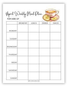 April Planner Printables (Free PDF Download) - Simply Love Coloring