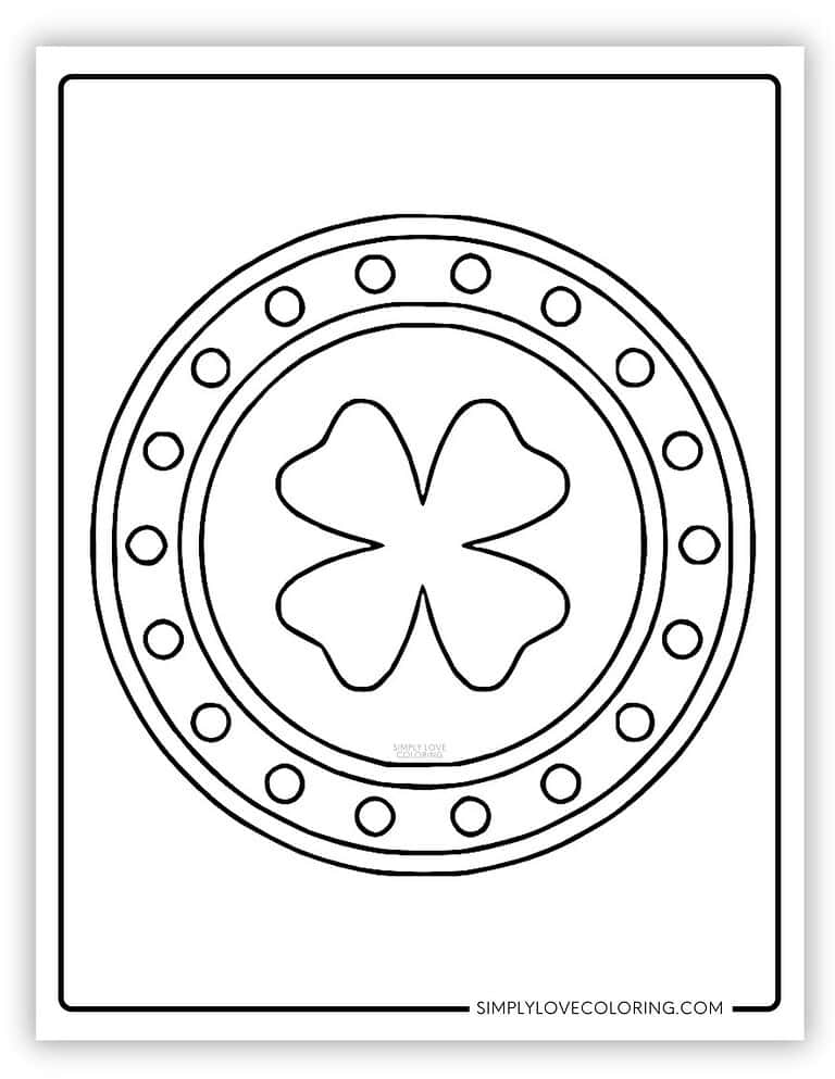 Shamrock Coloring Pages (Free PDF Printables) - Simply Love Coloring