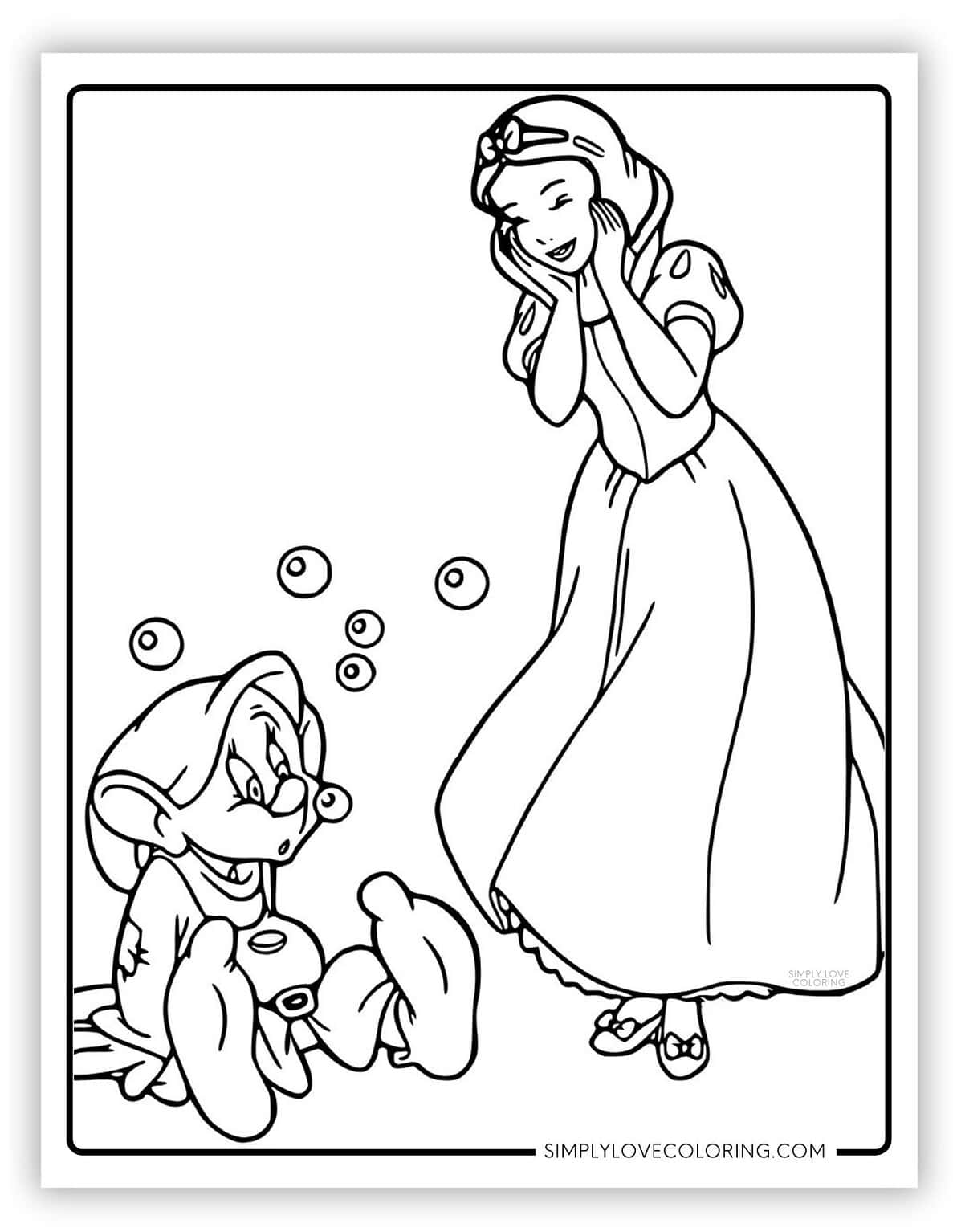 Snow White Coloring Pages (Free PDF Printables) - Simply Love Coloring
