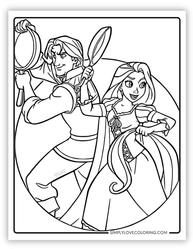 Tangled Coloring Pages (Free PDF Printables) - Simply Love Coloring