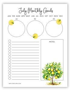 July Planner Printables (Free PDF Downloads) - Simply Love Coloring