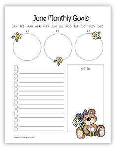 June Planner Printables (Free PDF Downloads) - Simply Love Coloring