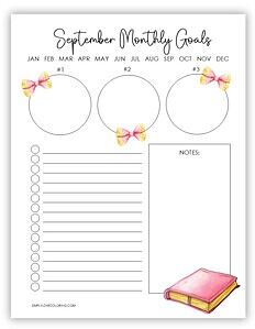 September Planner Printables (Free PDF Downloads) - Simply Love Coloring
