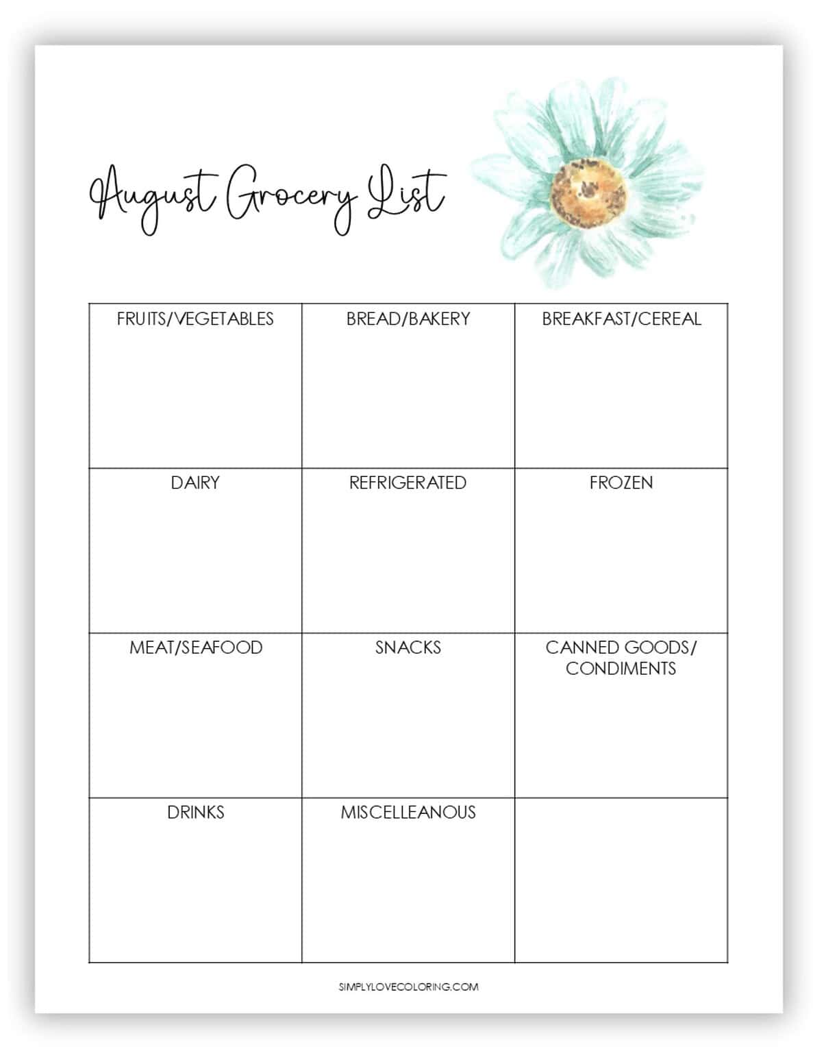 August Planner Printables (Free PDF Download) - Simply Love Coloring