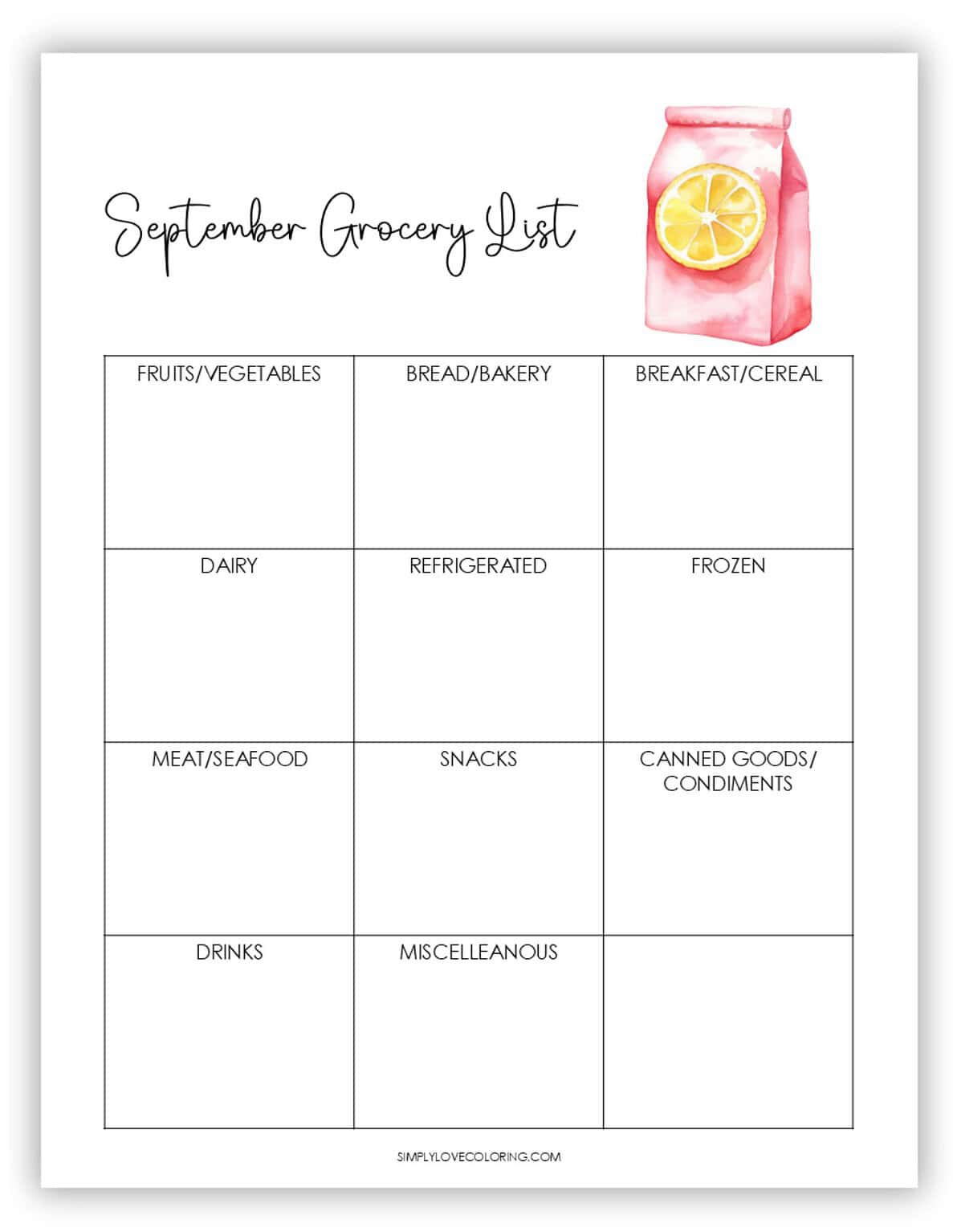 September Planner Printables (Free PDF Downloads) - Simply Love Coloring