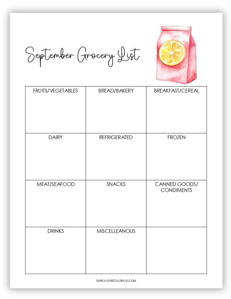 September Planner Printables (Free PDF Downloads) - Simply Love Coloring