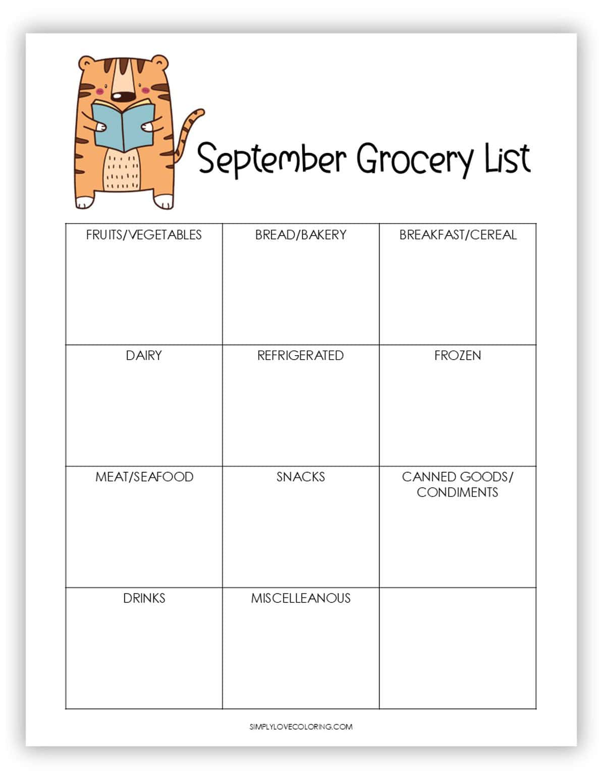 September Planner Printables (Free PDF Downloads) - Simply Love Coloring