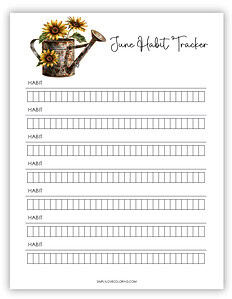 June Planner Printables (Free PDF Downloads) - Simply Love Coloring