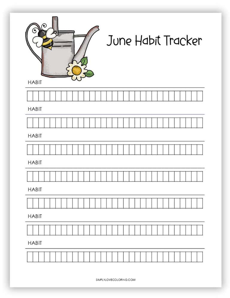 June Planner Printables (Free PDF Downloads) - Simply Love Coloring