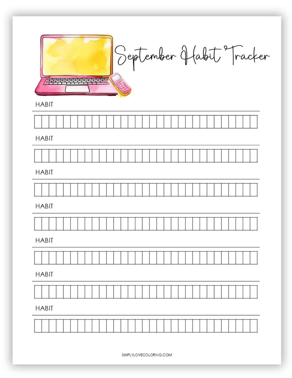 September Planner Printables (Free PDF Downloads) - Simply Love Coloring