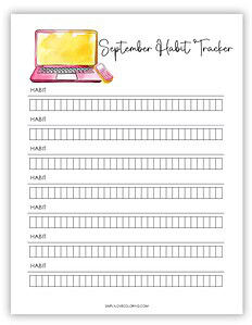 September Planner Printables (Free PDF Downloads) - Simply Love Coloring
