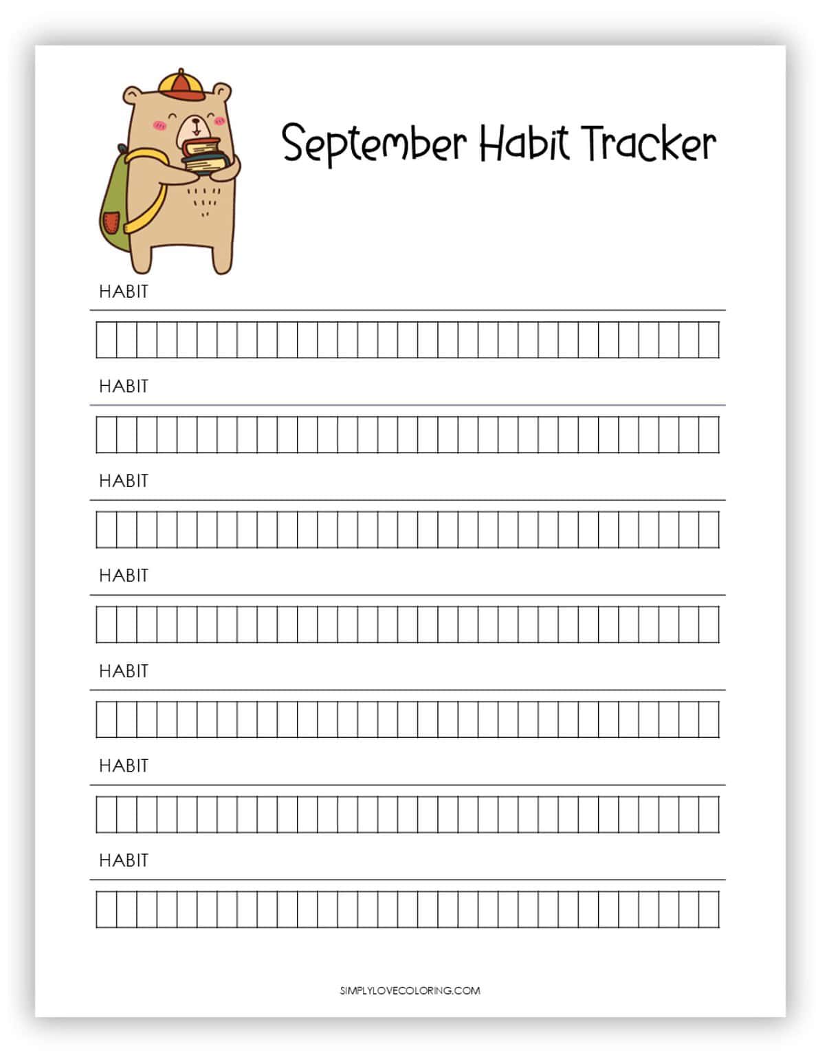 September Planner Printables (Free PDF Downloads) - Simply Love Coloring