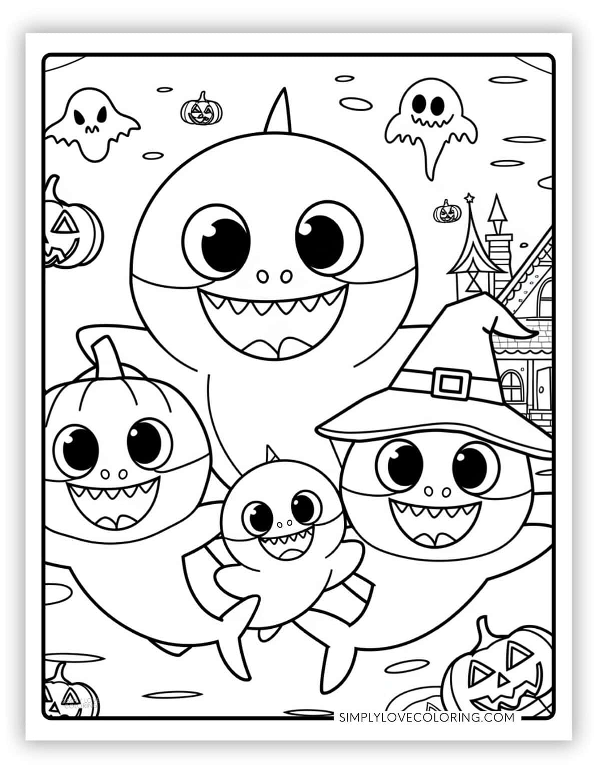 27 Baby Shark Coloring Pages (Free PDF Printables) - Simply Love Coloring