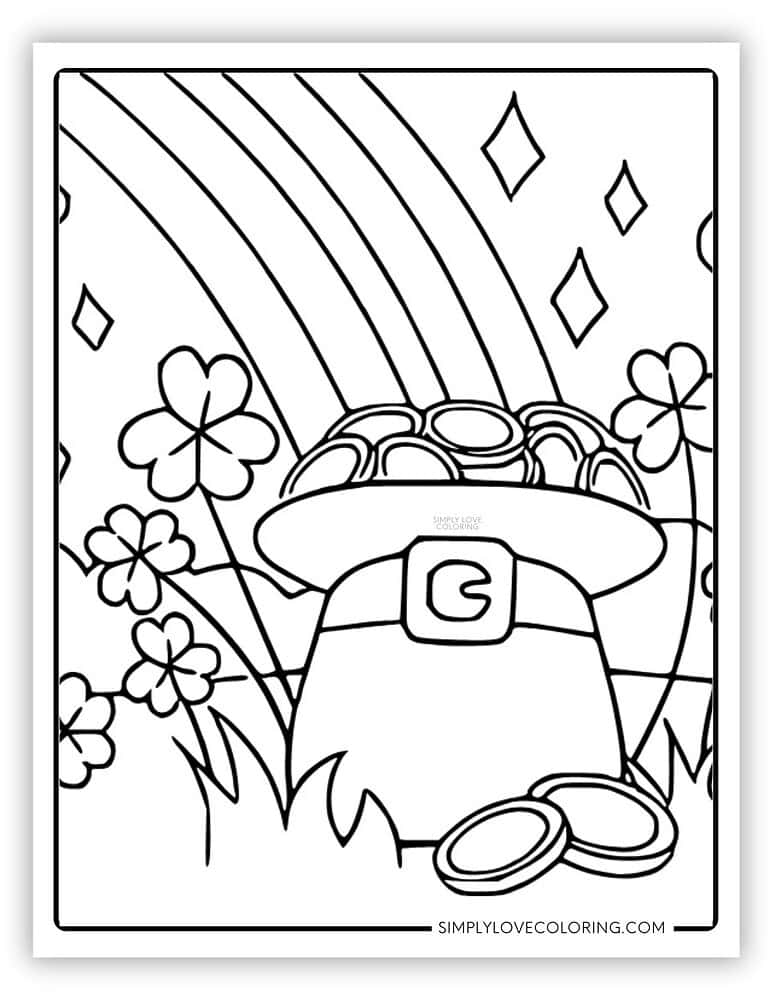 Shamrock Coloring Pages (Free PDF Printables) - Simply Love Coloring