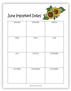 June Planner Printables (Free PDF Downloads) - Simply Love Coloring