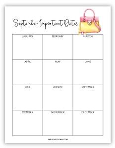 September Planner Printables (Free PDF Downloads) - Simply Love Coloring