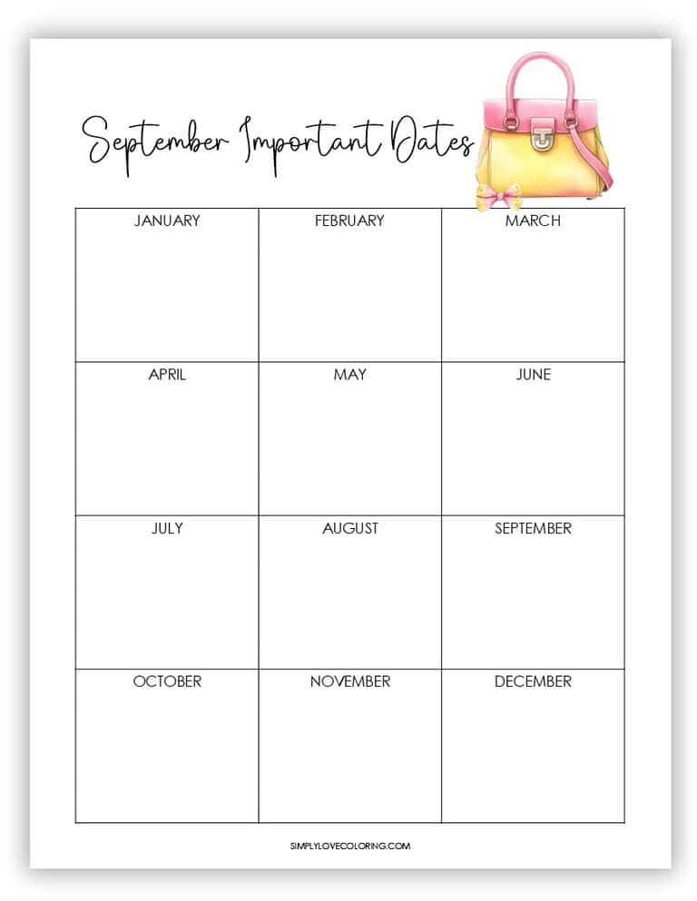 September Planner Printables (Free PDF Downloads) - Simply Love Coloring