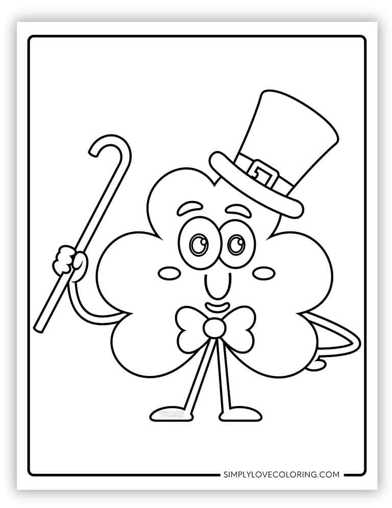 Shamrock Coloring Pages (Free PDF Printables) - Simply Love Coloring