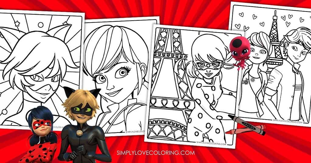28 Miraculous Ladybug Coloring Pages (Free PDF Printables) - Simply ...