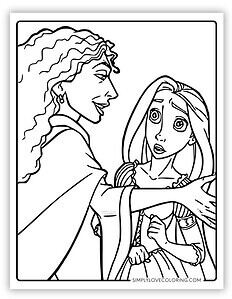 Tangled Coloring Pages (Free PDF Printables) - Simply Love Coloring