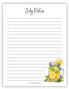 July Planner Printables (Free PDF Downloads) - Simply Love Coloring