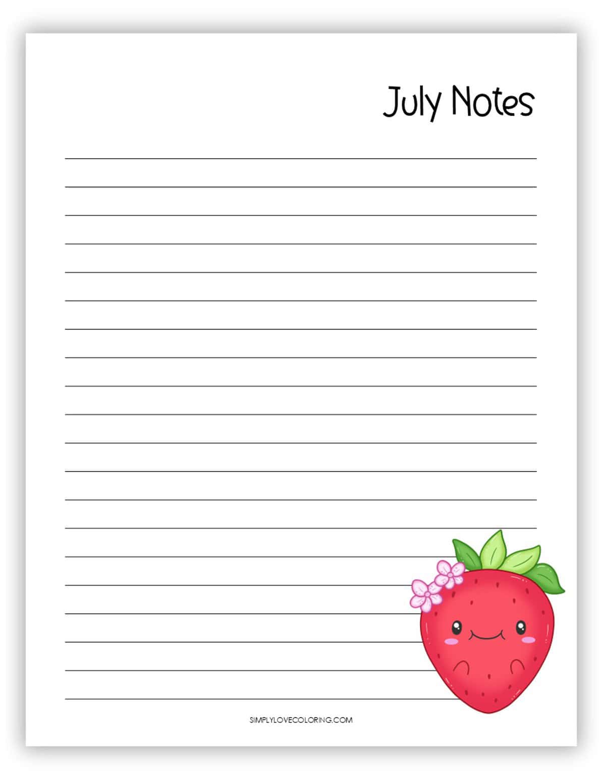 July Planner Printables (Free PDF Downloads) - Simply Love Coloring