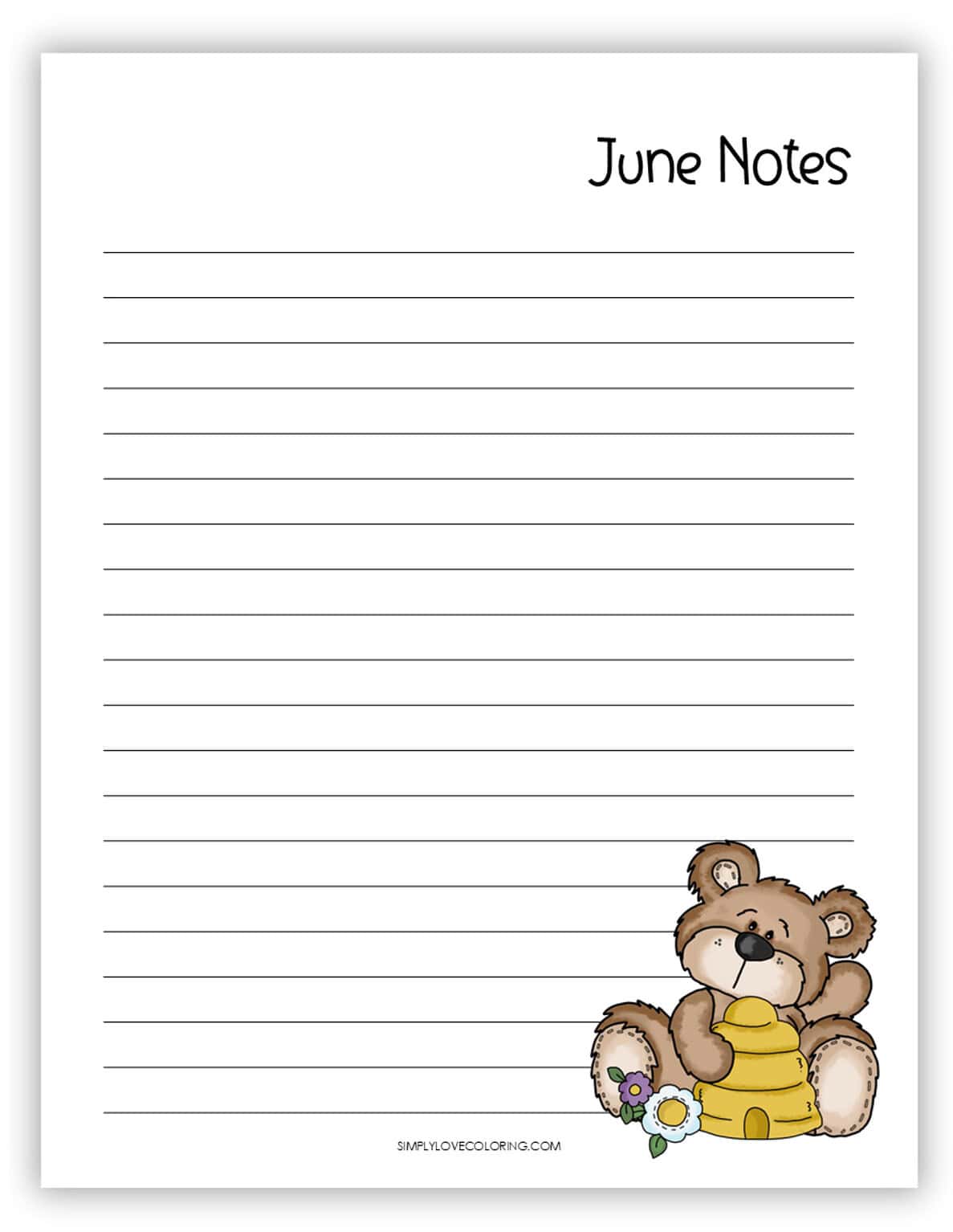 June Planner Printables (Free PDF Downloads) - Simply Love Coloring