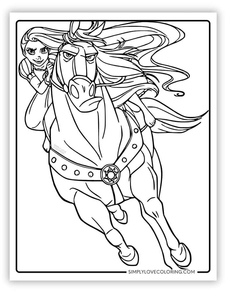 Tangled Coloring Pages (Free PDF Printables) - Simply Love Coloring