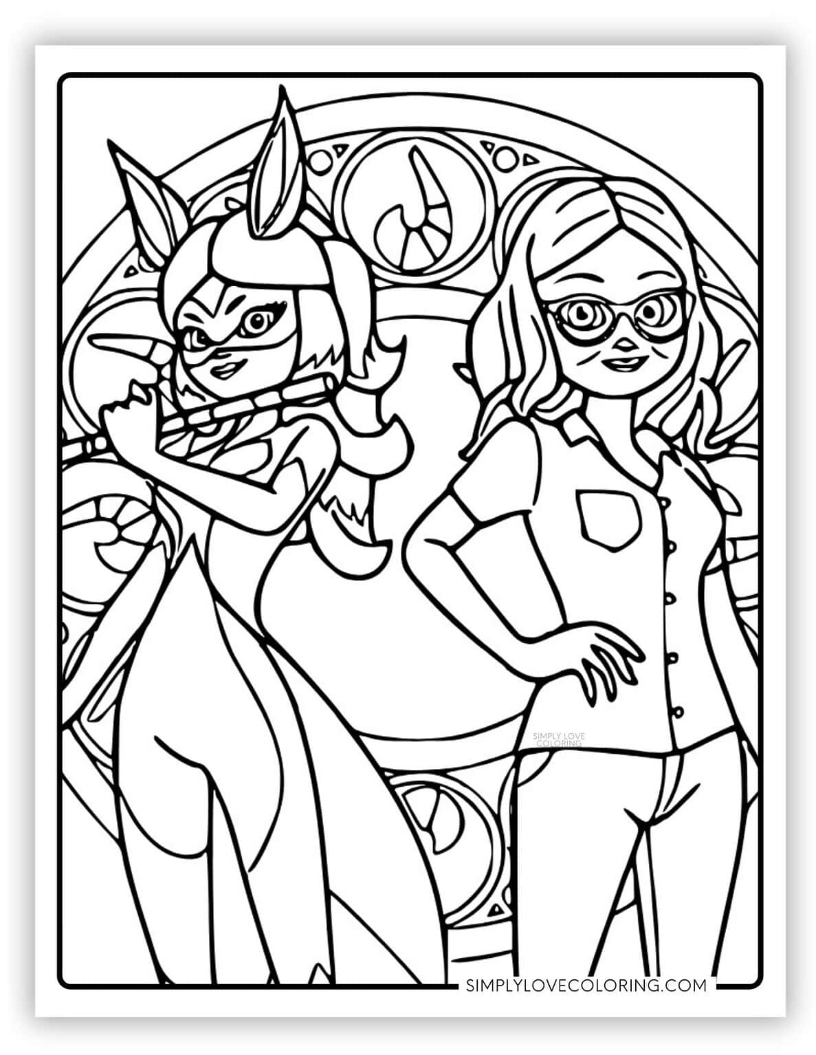 Miraculous Coloring Page Pdf Miraculous Coloring Page Pdf