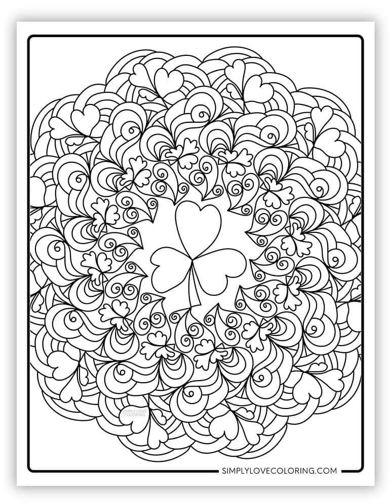 Shamrock Coloring Pages (Free PDF Printables) - Simply Love Coloring