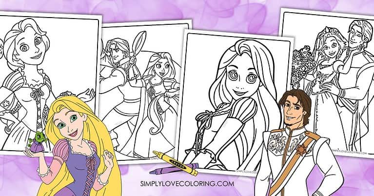 Tangled Coloring Pages (Free PDF Printables) - Simply Love Coloring