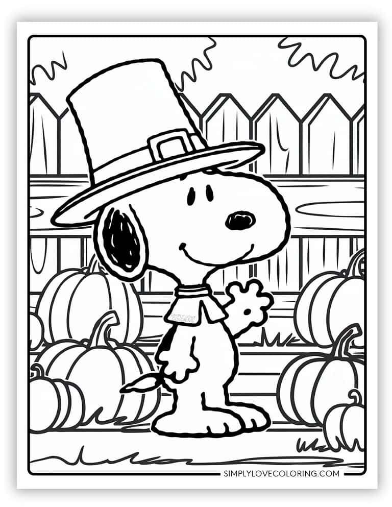 36 Snoopy Coloring Pages (Free PDF Printables) - Simply Love Coloring