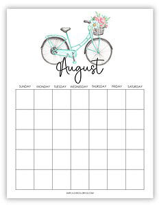 August Planner Printables (Free PDF Download) - Simply Love Coloring