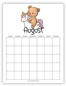 August Planner Printables (Free PDF Download) - Simply Love Coloring