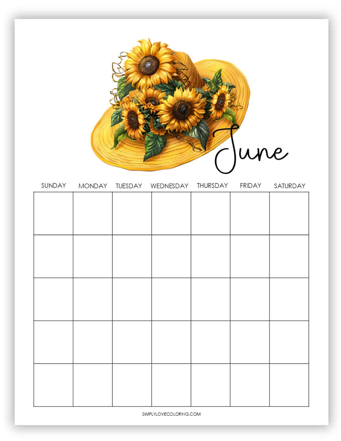 June Planner Printables (Free PDF Downloads) - Simply Love Coloring