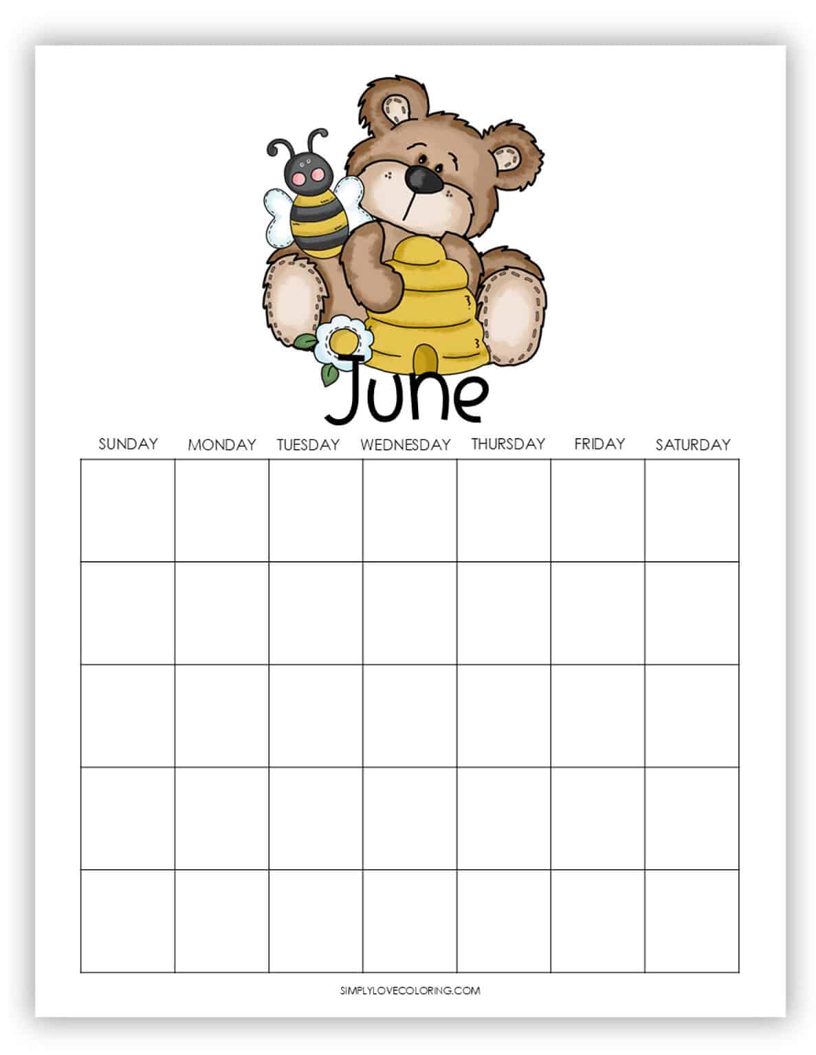 June Planner Printables (Free PDF Downloads) - Simply Love Coloring