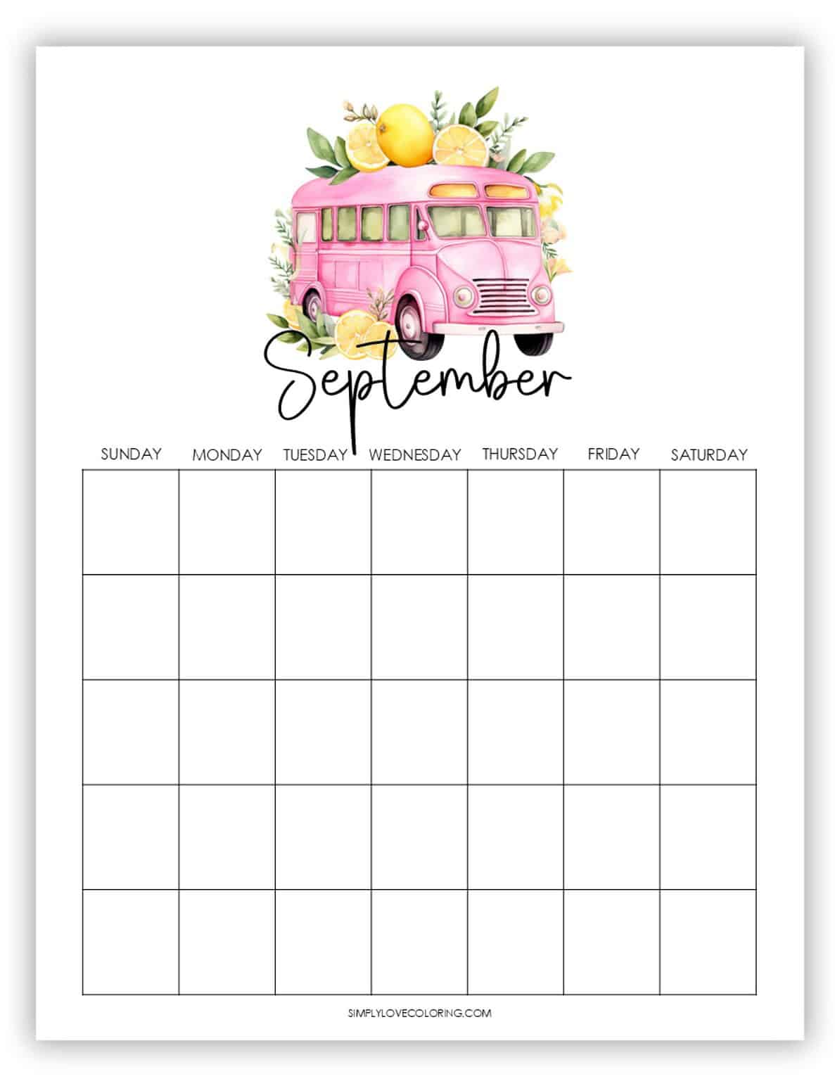 September Planner Printables (Free PDF Downloads) - Simply Love Coloring