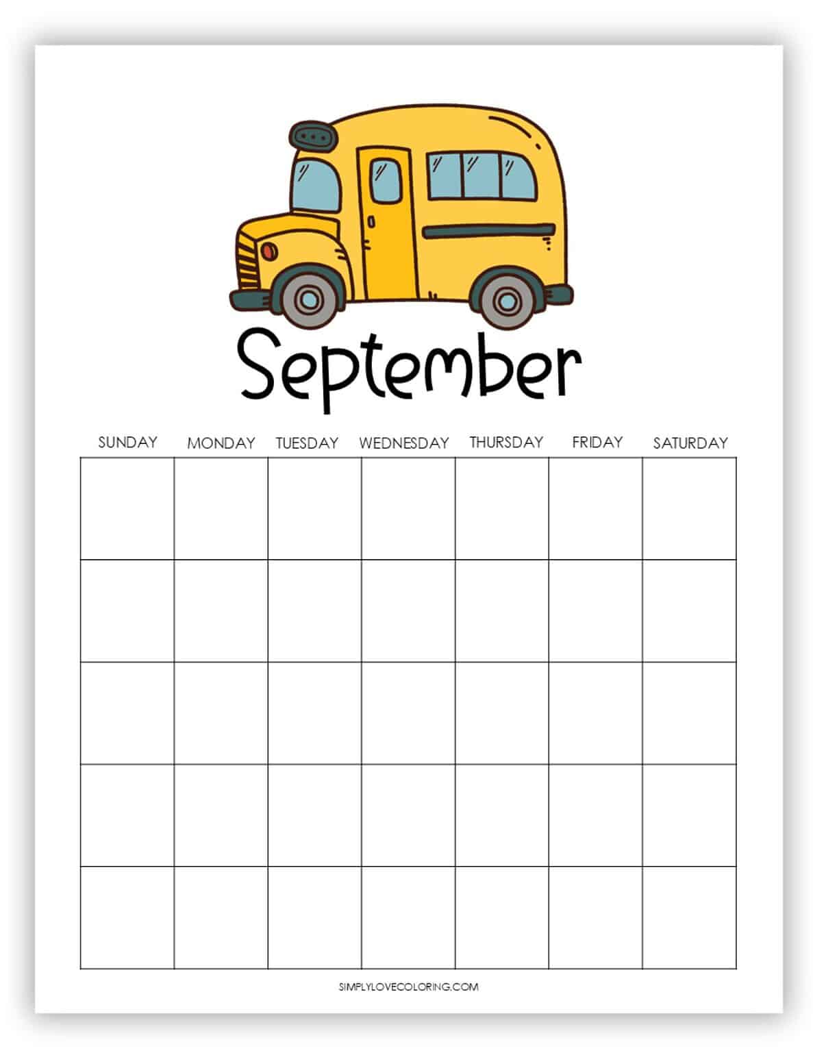 September Planner Printables (Free PDF Downloads) - Simply Love Coloring