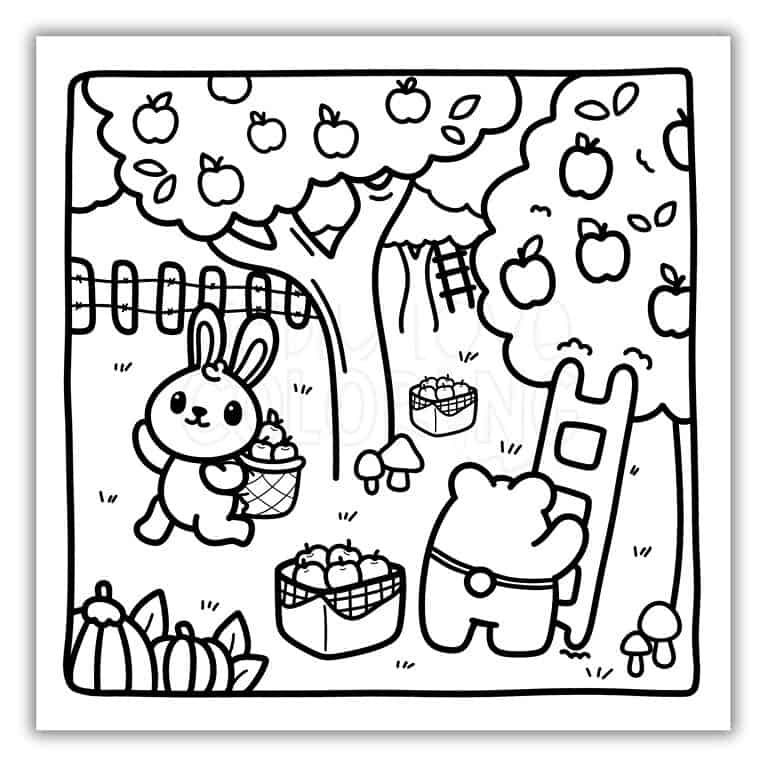 Cozy Animal Buddies Coloring Pages (Free PDF Printables) - Simply Love ...