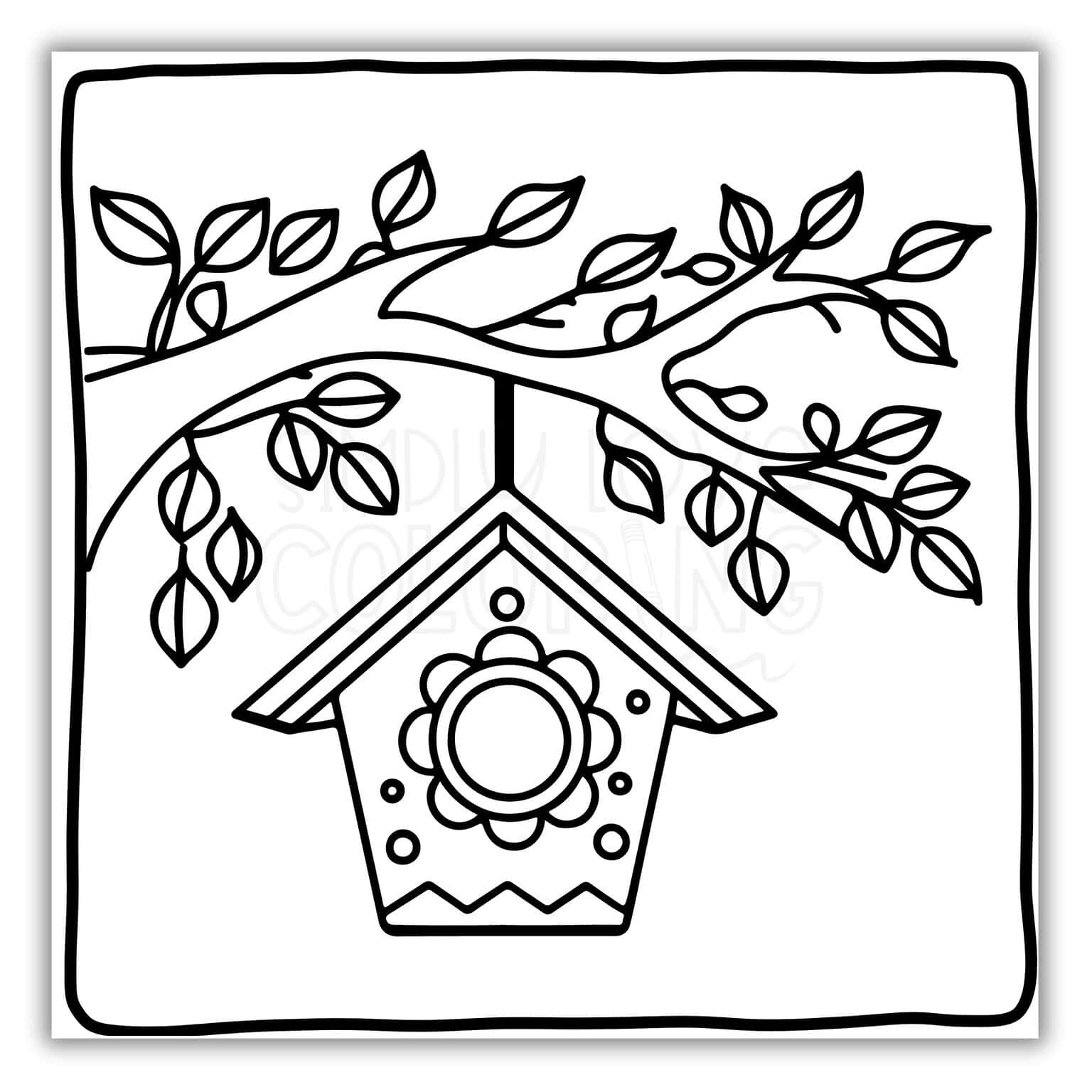 Cozy Spring Coloring Pages (Free PDF Printables) - Simply Love Coloring