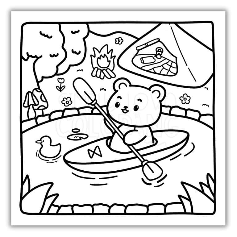 Cozy Animal Buddies Coloring Pages (Free PDF Printables) - Simply Love ...