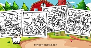 Cozy Farm Coloring Pages (Free PDF Printables) - Simply Love Coloring