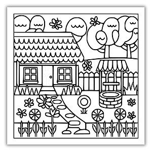 Cozy House Coloring Pages (Free PDF Printables) - Simply Love Coloring